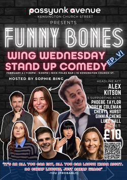 Funny Bones: Wing Night Comedy. EP. 6 (Only 30 tickets!): Wednesday, F